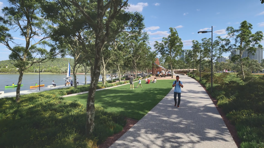 Canberra waterfront set to be transformed into urban park | ArchitectureAu
