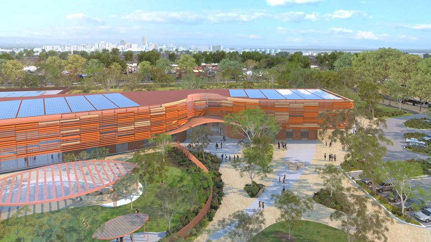 Designs revealed for new Adelaide Aquatic Centre | ArchitectureAu