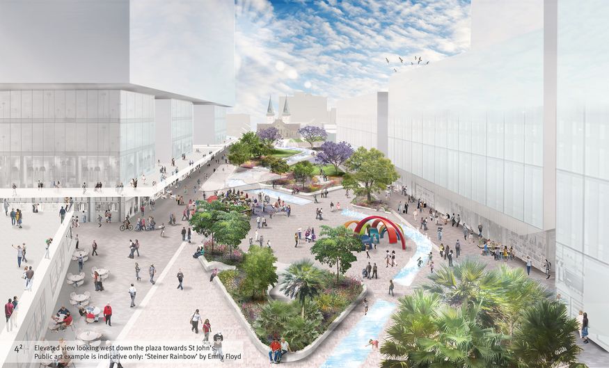 Draft concept design for Parramatta Square public domain unveiled ...