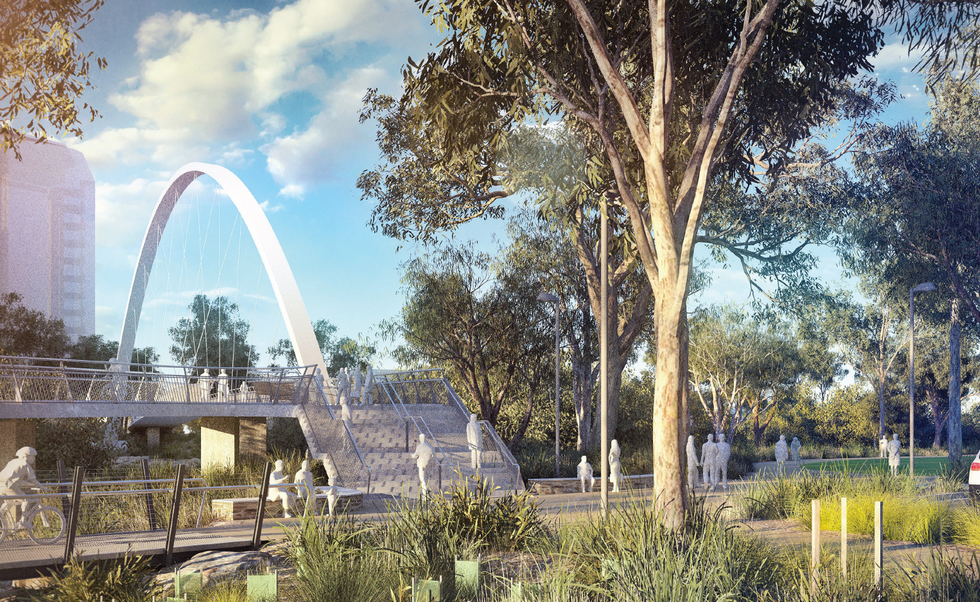 Australia’s first diagonal span arch bridge mooted for Parramatta ...