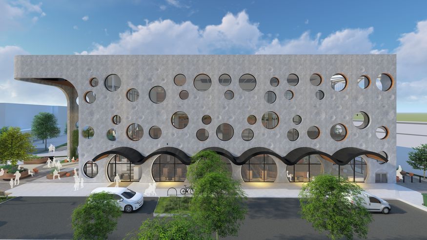 Geelong community library inspired by ‘living water’ | ArchitectureAu