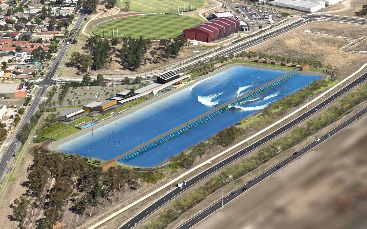 Artificial surf beach barrels into Melbourne | ArchitectureAu