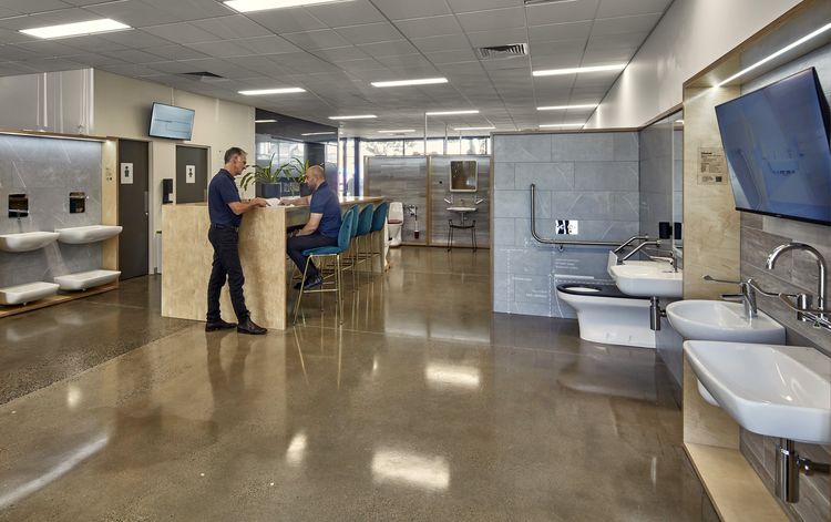 Galvin's Experience Centre for high-care bathrooms | ArchitectureAu