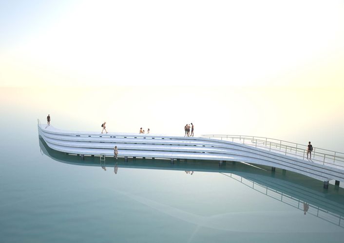 Wave design wins St Kilda jetty ideas competition | ArchitectureAu