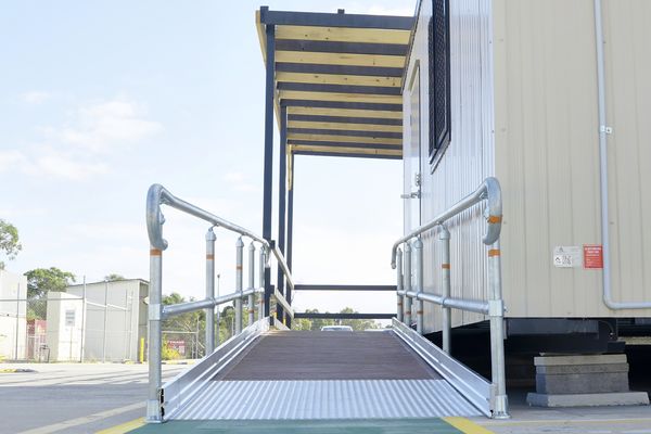 A turnkey modular access ramp for Ausco Modular | ArchitectureAu